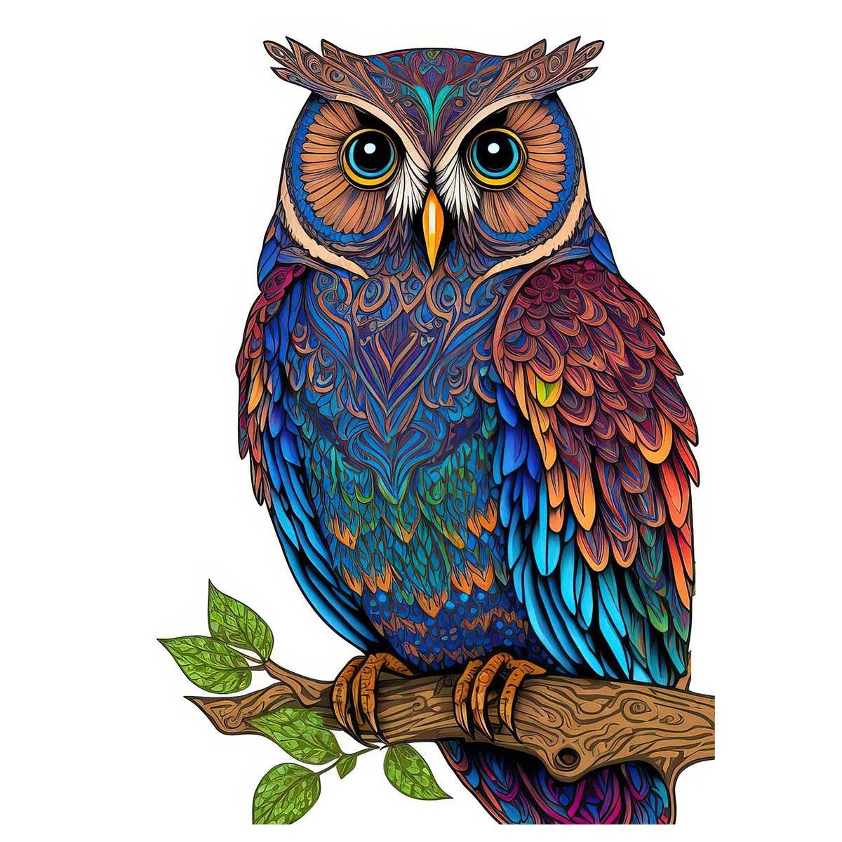 Kluge Eule - Holzpuzzle – PuzzlesUp DE